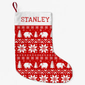 Cute Elephants Christmas Sweater Pattern Festive Small Christmas ...