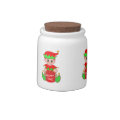 Cute elf candy jar | Zazzle