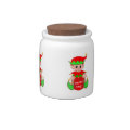 Cute elf candy jar | Zazzle