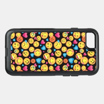 Cute Emoji Print Otter Box case | Zazzle