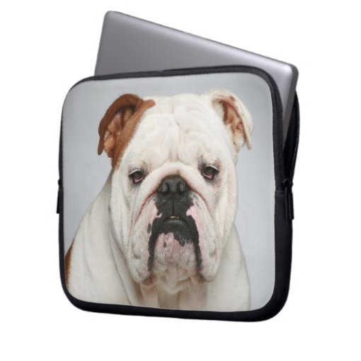 Cute English Bulldog Puppy Dog Laptop Sleeve Case | Zazzle