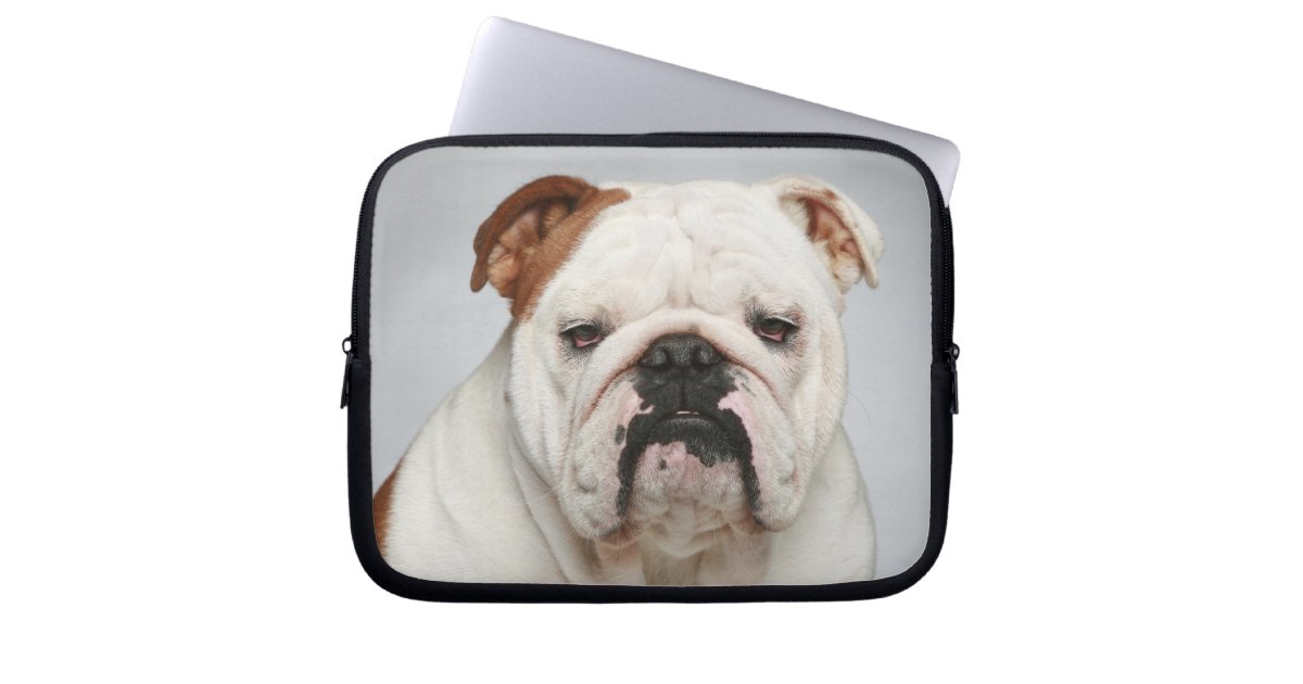 Cute English Bulldog Puppy Dog Laptop Sleeve Case | Zazzle