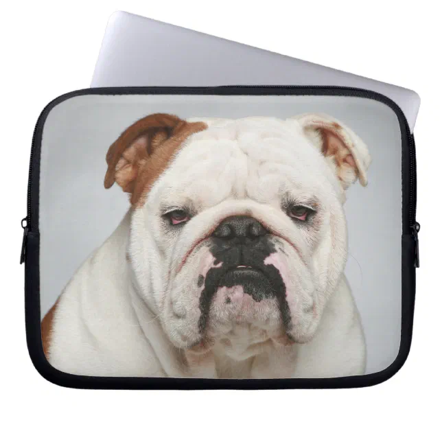Cute English Bulldog Puppy Dog Laptop Sleeve Case | Zazzle