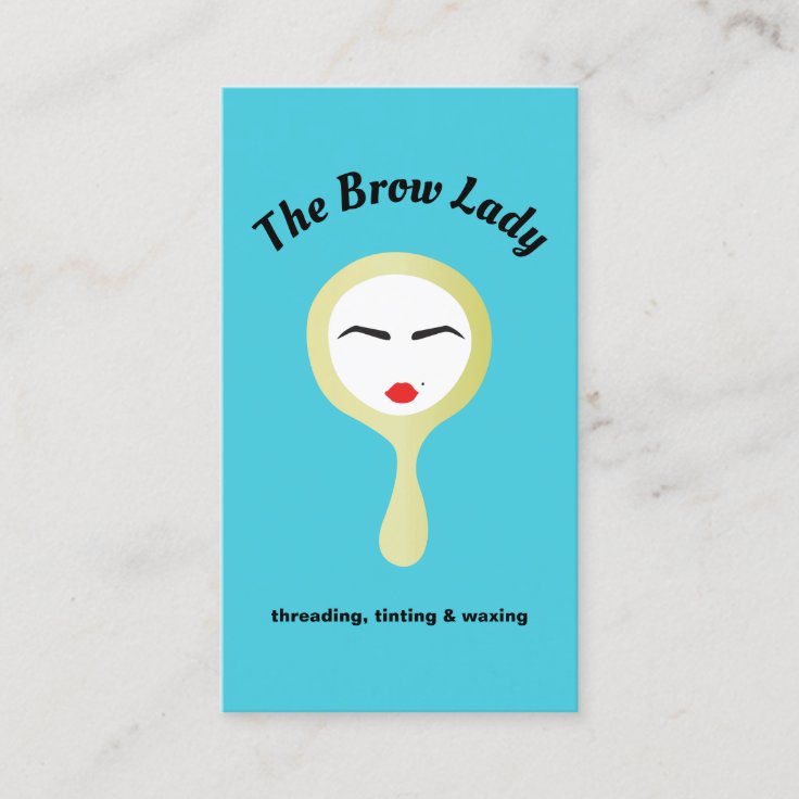 Cute Eyebrows Threading Brow Bar Business Card | Zazzle