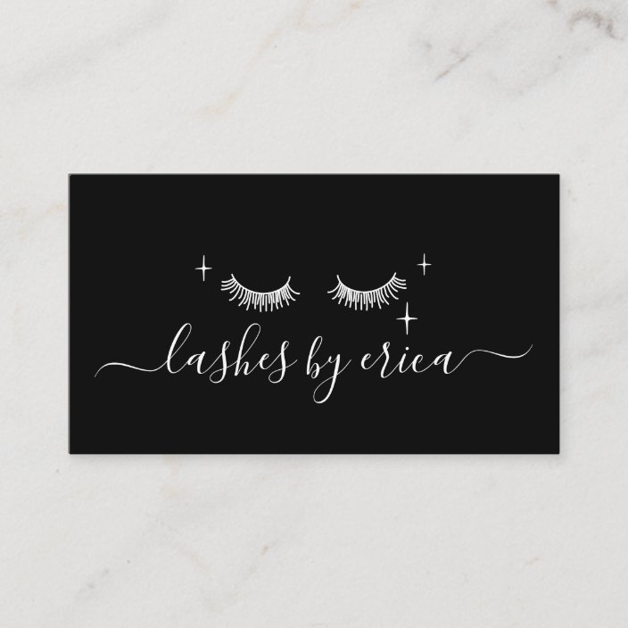 Cute Eyelash Extensions Lashes Makeup Artist Business Card | Zazzle.com