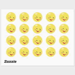 Cute Face Stickers | Zazzle