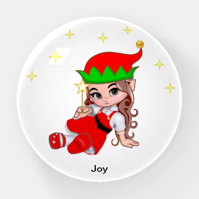Cute fairy and stars paperweight | Zazzle