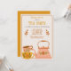Cute Fall Tea Party Birthday Invitation | Zazzle