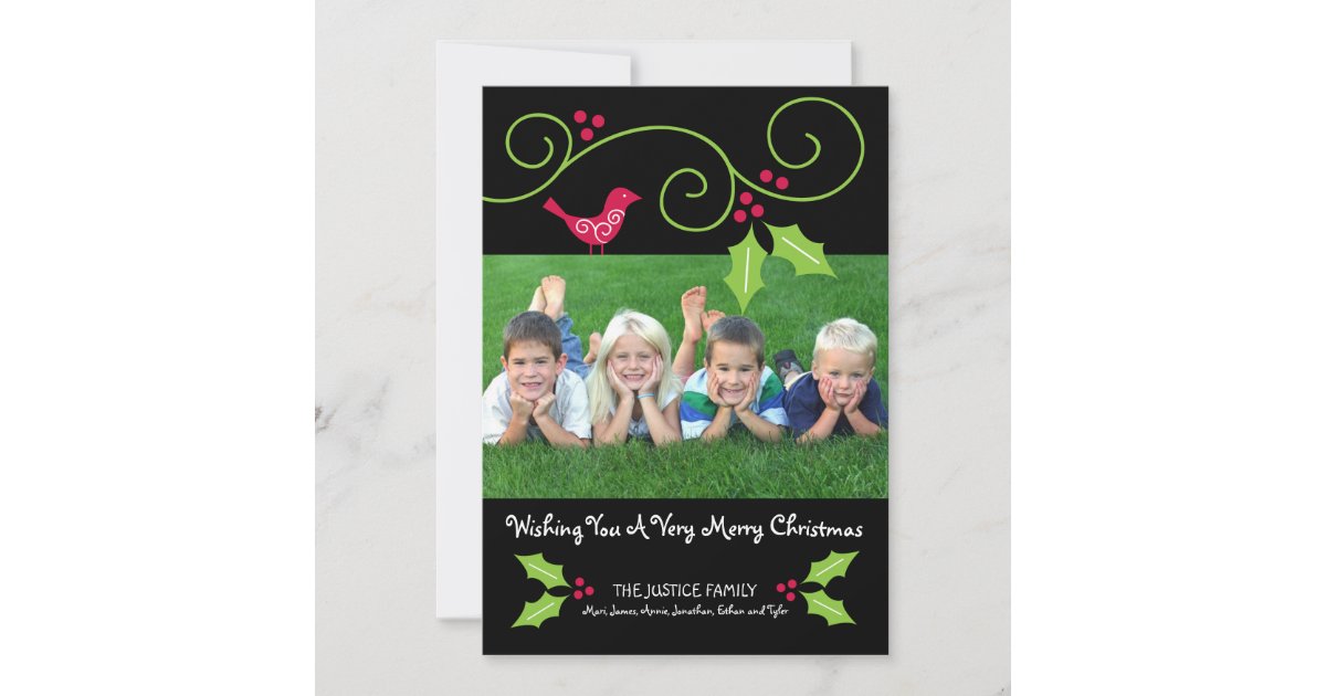 Cute Family Christmas Photo Cards | Zazzle