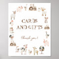 Cute Farm Animals Barnyard Cards and Gifts Poster | Zazzle