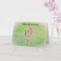 Cute Fawn Deer Baby Congratulations Card | Zazzle