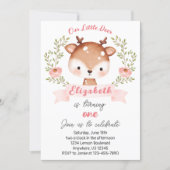 Cute Fawn Woodland Wild Deer Birthday Party Invitation | Zazzle