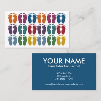 Cute Feet Podiatrist Business Cards | Zazzle