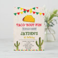 Cute fiesta birthday party invitation | Zazzle