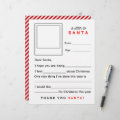 Cute Fill in the Blank Letter to Santa | Zazzle