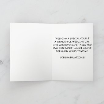 Cute Fingers on One Hand Wedding Congratulations Card | Zazzle