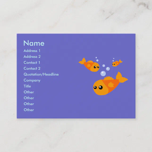 Cute Fish Business Cards | Zazzle