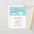 Cute Fish New Home Funny Postcards | Zazzle
