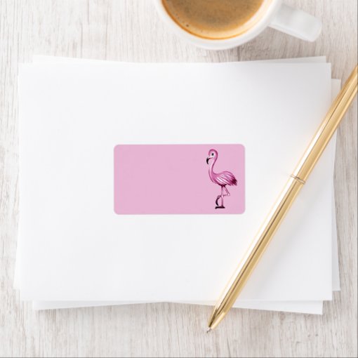 cute Flamingo Label | Zazzle