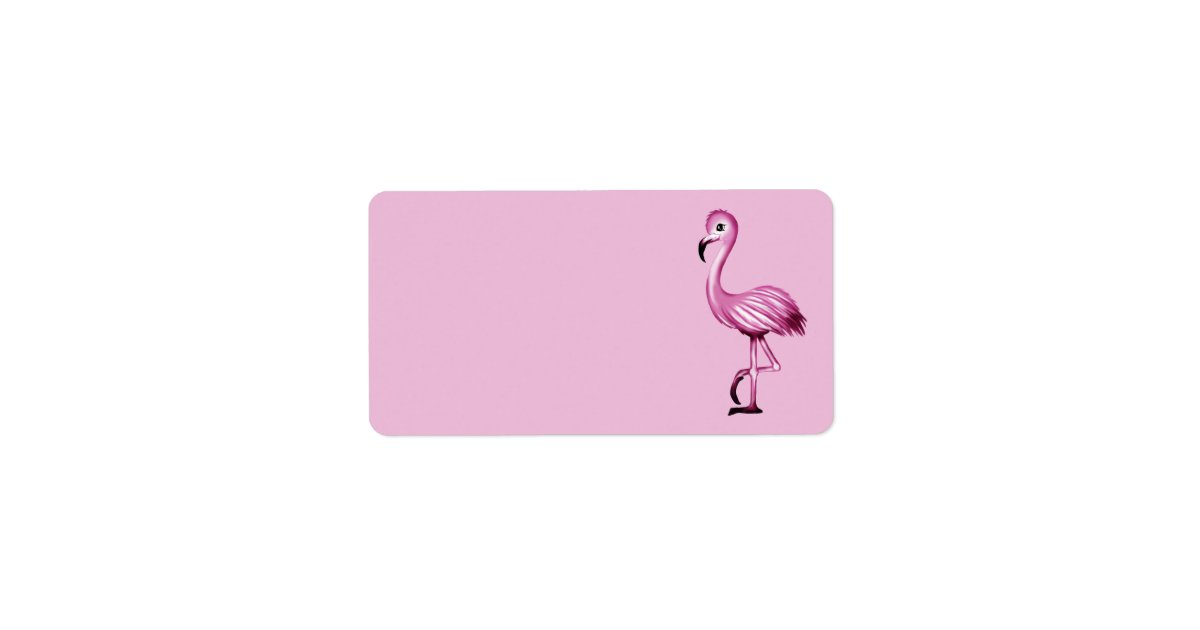 cute Flamingo Label | Zazzle