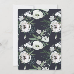 Cute Floral Gouache Boho Bridal Shower Bingo Game Invitation | Zazzle