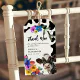 Cute Floral 'Holy Cow' Thank Moo Baby Shower Favor Gift Tags | Zazzle