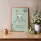 Cute Floral Llama Alpaca Baby Shower Welcome Poster | Zazzle