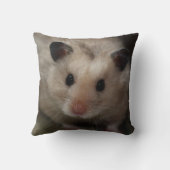Cute Fluffy Hamster Throw Pillow | Zazzle