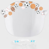 Cute Football Basketball Baseball Soccer Sports Face Shield | Zazzle