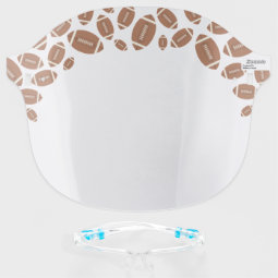 Cute Football Sports Face Shield | Zazzle
