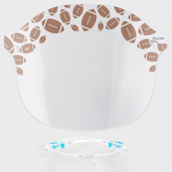 Cute Football Sports Face Shield | Zazzle