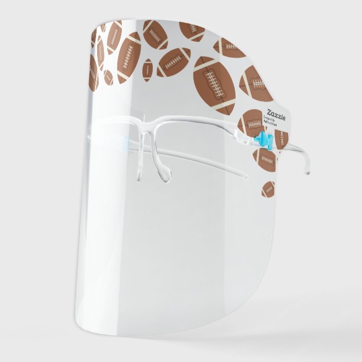 Cute Football Sports Face Shield | Zazzle.com