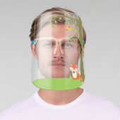 Cute Forest Animals Fox Owl Birds Face Shield | Zazzle