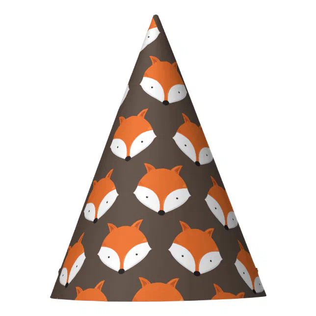 Cute Fox Animal Party Hat | Zazzle