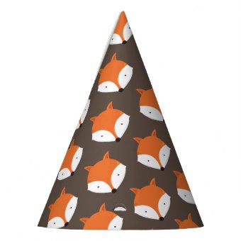 Cute Fox Animal Party Hat | Zazzle
