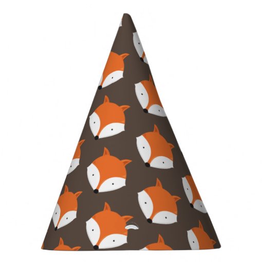 Cute Fox Animal Party Hat | Zazzle