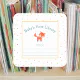 Cute Fox Baby's First Library bookplate | Zazzle