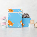 Cute fox Birthday wrapping paper for kids | Zazzle