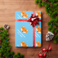 Cute fox Birthday wrapping paper for kids | Zazzle