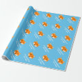 Cute fox Birthday wrapping paper for kids | Zazzle