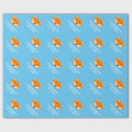 Cute fox Birthday wrapping paper for kids | Zazzle