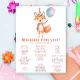 Cute FOX First Birthday Milestone Birthday Poster | Zazzle