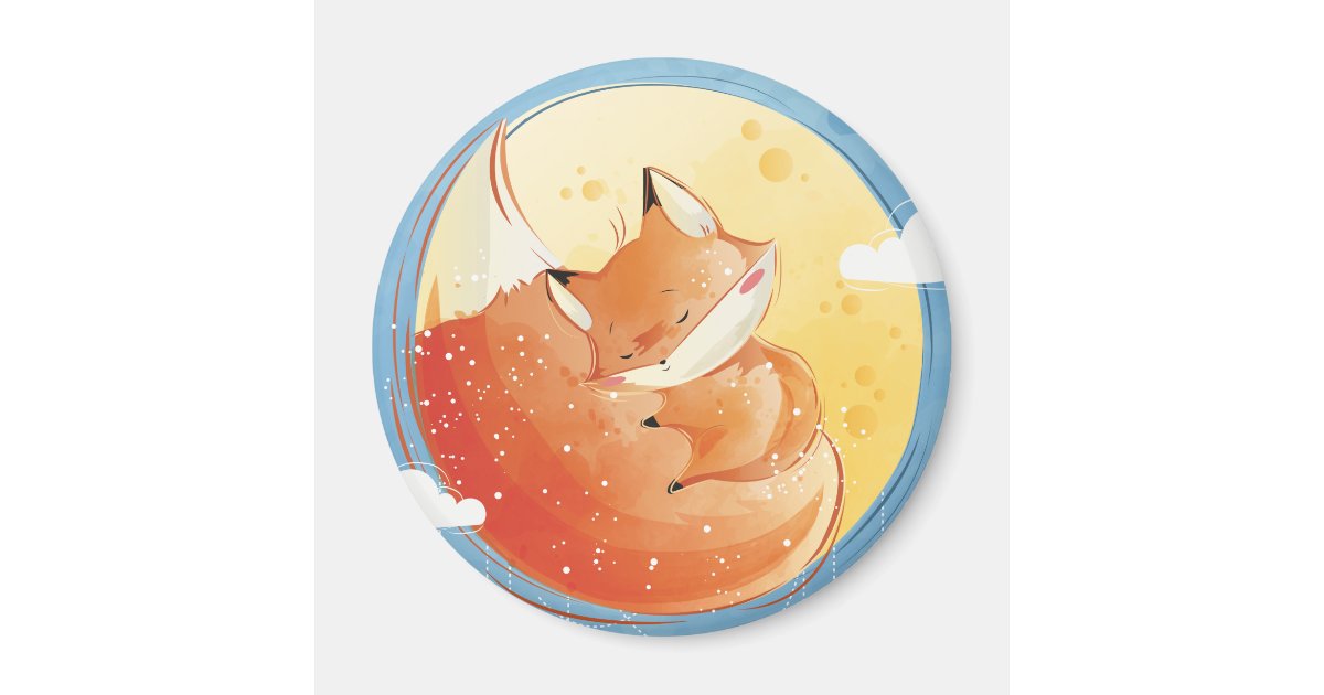 Cute Fox Magnet | Zazzle