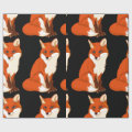 Cute Fox Sitting Glossy Wrapping Paper | Zazzle