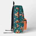 Cute Foxes Custom Name Printed Backpack | Zazzle