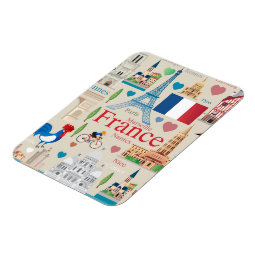 Cute France Icons Magnet | Zazzle
