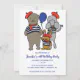 Cute French Cartoon Animals Custom Birthday Party Invitation | Zazzle