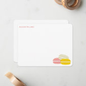 Cute French Macarons Note Cards | Zazzle