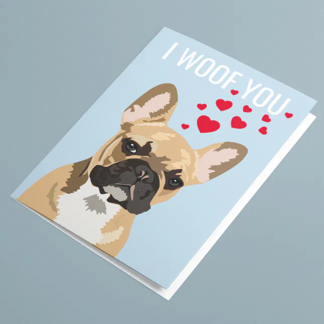 Cute Frenchie Valentines Day Card | Zazzle