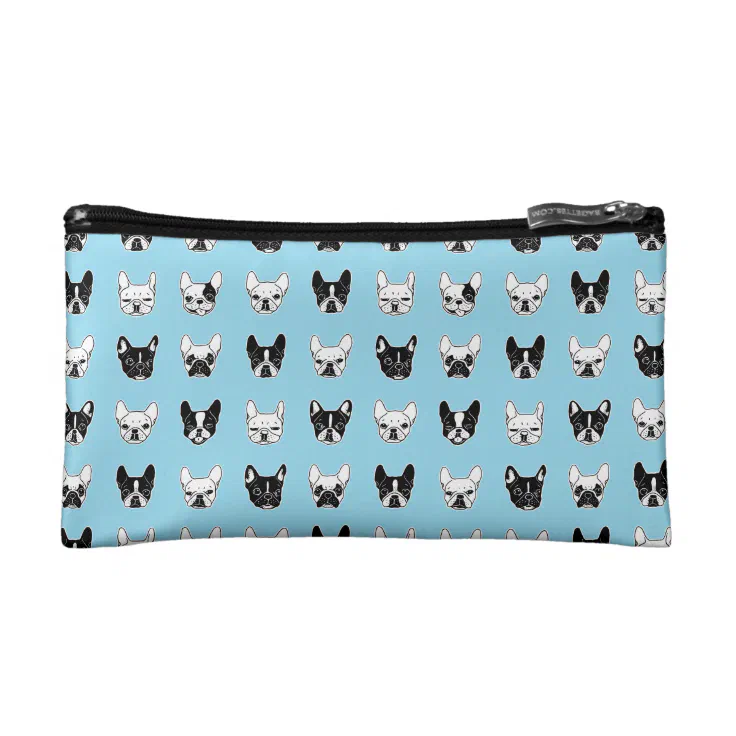 Cute Frenchies Doggie Family Collage Cosmetic Bag | Zazzle